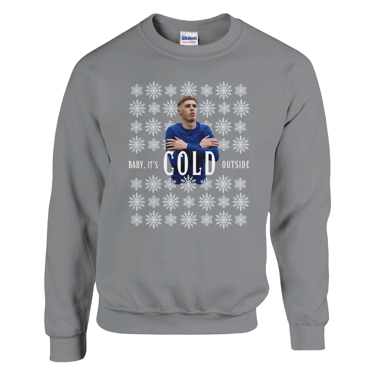 Baby It's Cold Outside - Cole Palmer Chelsea Christmas Jumper ...