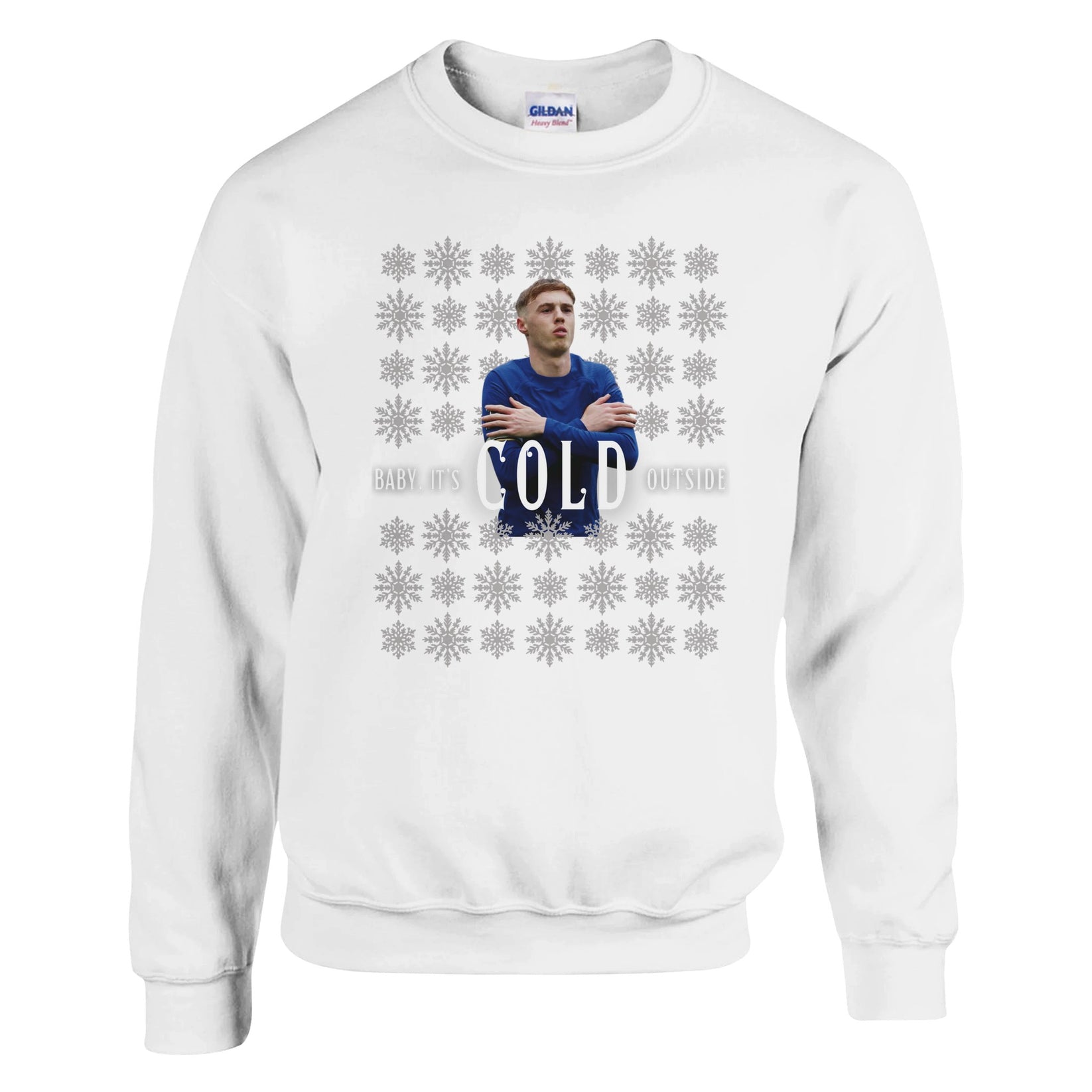 Baby It's Cold Outside - Cole Palmer Chelsea Christmas Jumper ...