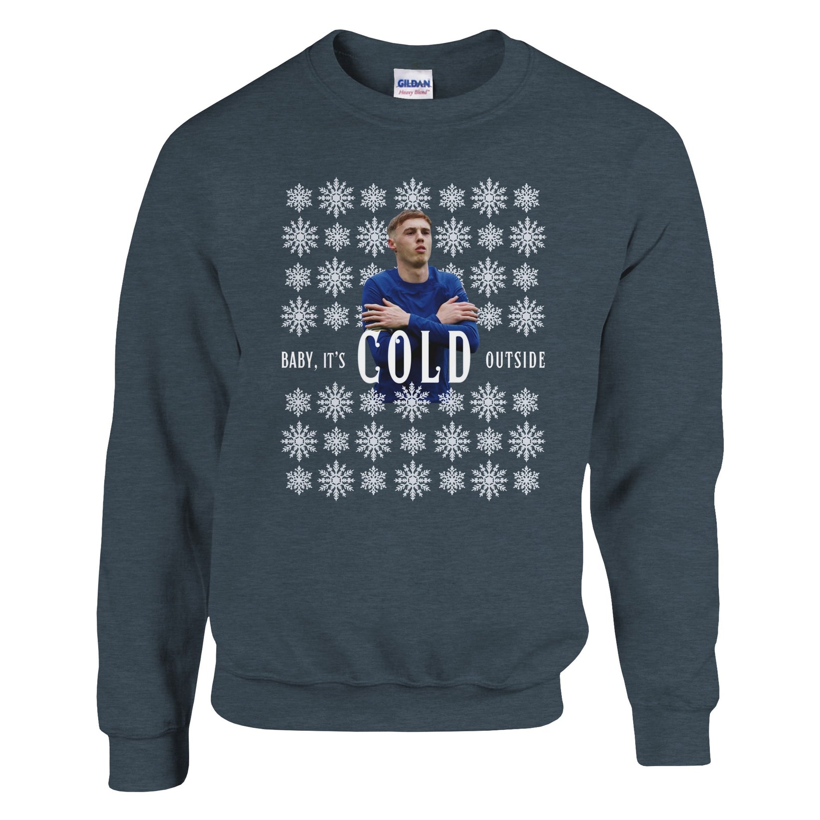 Baby It's Cold Outside - Cole Palmer Chelsea Christmas Jumper ...